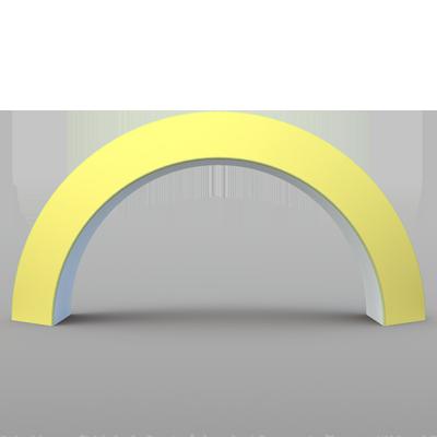 Cina 106in Modern Arch Display Stand Aluminum Tension Fabric Pop Up Booth 10x20ft in vendita
