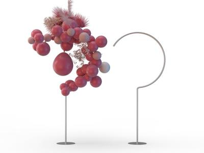 Cina Banco di mostra rotondo acrilico del contesto di rosa del tessuto del velluto della decorazione del contesto di nozze di alta qualità in vendita