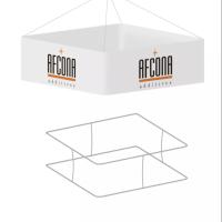 China 14ft 20ft Rectangular Overhead Hanging Trade Show Signs Ceiling Banners for sale