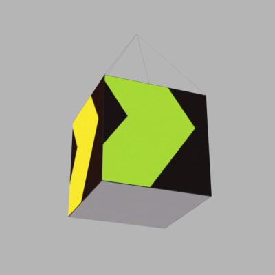 Cina cabina d'attaccatura di mostra del segno del triangolo dell'esposizione di mostra di pop-up di 48in x di 60in in vendita