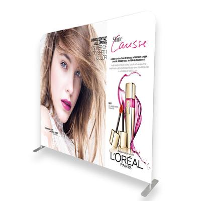 China Stretch Fabric Exhibition Backdrop Trade Show Roll Pull Up Display Booth 8ft 20ft for sale