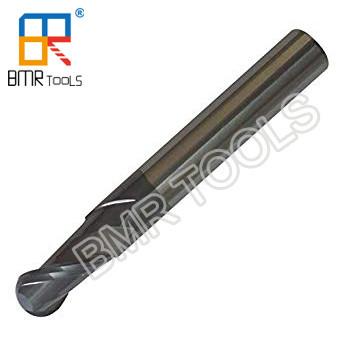 China BMR TOOLS cnc milling hrc45 2flute ball nose cutter solid carbide end mills R0.5mm to R10mm for sale