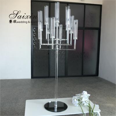 China 13 Armas Cristal Vidro Candelabro Central Casamento 150cm à venda