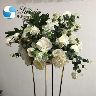 Cina Fiore da sposa acrilico 100 cm Oro per la decorazione del tavolo da sposa in vendita