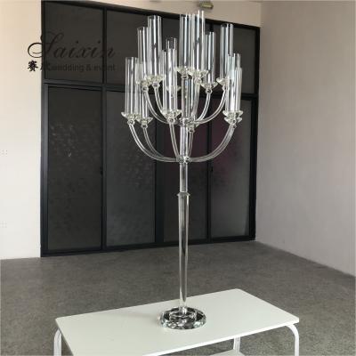 China 13 Arme Hochglas Kristall Kerzenhalter Kerzenhalter Hochzeitstisch Dekorationen 160cmx68cm zu verkaufen