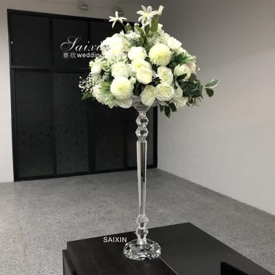 Cina Chiaro Cimitero Fiore Stand Matrimonio Piatto centrale Decorazione Tavola 75CM in vendita