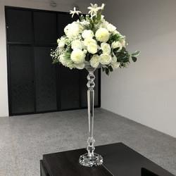 Cina Chiaro Cimitero Fiore Stand Matrimonio Piatto centrale Decorazione Tavola 75CM in vendita