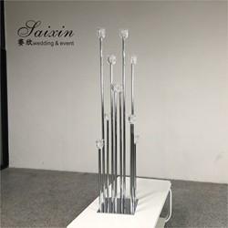 China Large Lotus Flower Crystal Candle Holder Stand Tealight 150cm for sale