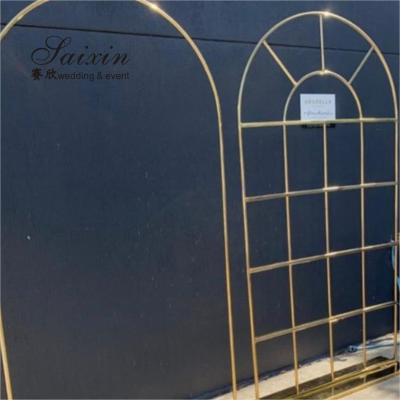 Cina Hot sale White metal arch wedding Backdrop  For Wedding Decoration stage Party in vendita