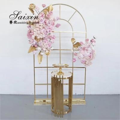 Cina Hot sale White metal arch wedding Backdrop  For Wedding Decoration stage Party in vendita