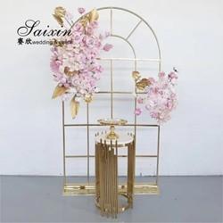 Cina Hot sale White metal arch wedding Backdrop  For Wedding Decoration stage Party in vendita