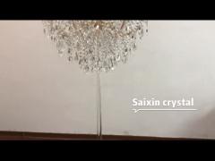 Luxury table decoration 18 arms  full crystal chandeliers candelabra for wedding centerpieces