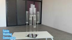 Factory Directly Cheaper 8 Arms Crystal Candlesitck for Wedding Centerpiece Table Decoration