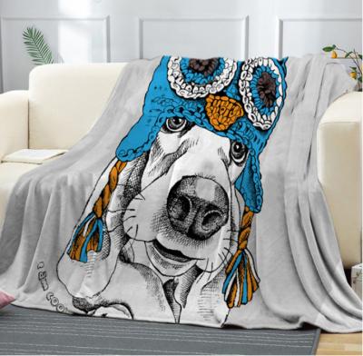 China A flanela grossa da dupla camada cobre 150X200cm com imprimir o teste padrão à venda