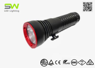 China Underwater 100M 1500 Lumens Diving Flashlight Rechargeable 26650 Battery for sale