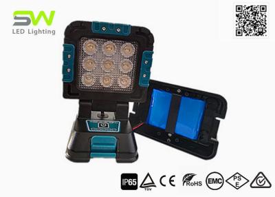 China 27W 2500 Lumens Handheld LED Work Light With Internal 18V Battery Pack for sale