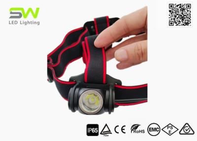 중국 Impact Rechargeable Headlamp With Red Color Rear Light For Site Inspection 판매용