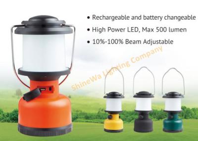 China Portable Rechargeable Camping Tent Lights / Battery Operated Outdoor Lanterns for sale