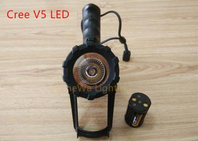 China Powerful Battery Powered Handheld Spotlight 120 Degree Adjustable Long Beam Distance for sale