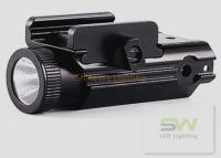 China One-Hand Operation Tactical Rail Mount Flashlight with 350 Lumen Output and 20-23mm Mount Width for Pistols for sale