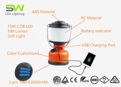 China 10 W IP64 Rechargeable LED Camping Lantern Portable Fishing Lamp Dimmmable for sale
