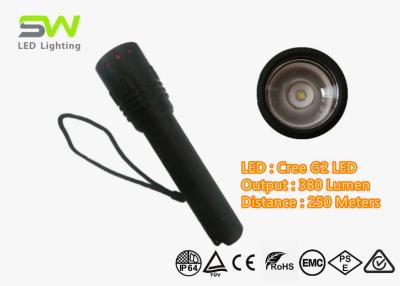 중국 재충전용 지도된 토치 빛을 집중시키는 AA 배터리 전원을 사용하는 LED 플래쉬 등 IP64 판매용