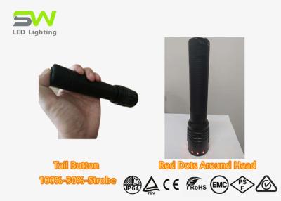 중국 재충전용 지도된 토치 빛을 집중시키는 AA 배터리 전원을 사용하는 LED 플래쉬 등 IP64 판매용