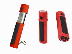 2W COB 3.7v Lithium Battery Rechargeable LED Work Light Cordless With Magnet Hook