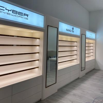 China Custom Eyewear Display Rack LED Lighting Eco-Friendly Heavy Duty for Sunglasses Supermarket Interior Decoration-Direct Factory for sale