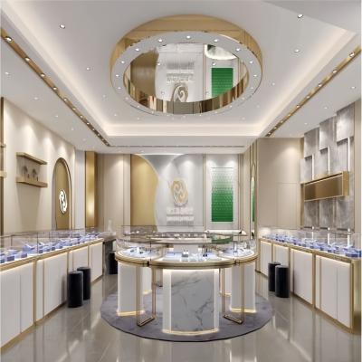 China BaiXing Jewelry Store Display Cabinet Glass Counter LED Lighting Eco-Friendly Direct Factory Sale OEM Custom Furniture Factory for sale