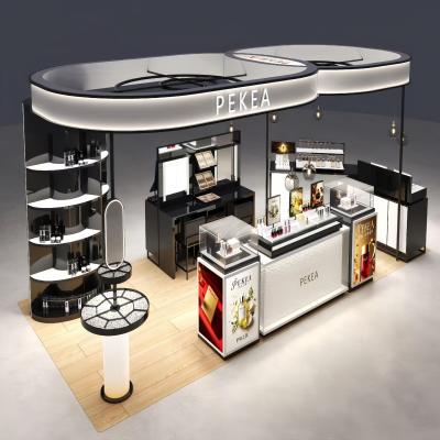 China High End Makeup Display Cabinet  Customized Beauty  Cosmetic Display Unit for sale