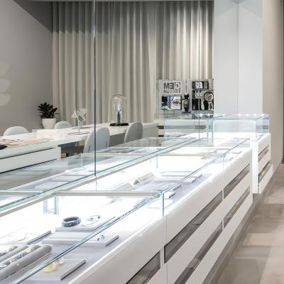 China BX  Factory Wholesale Commercial Jewelry Display Case Tempered Glass Jewelry Cabinet for sale