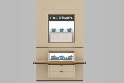 China Integrated Wall Display Cases Rose Gold Trim Wall Mounted Watch Display Case for sale