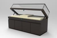 China Horizontal Sealed Relic Display Case Silent Lifting Customized Size Showcase for sale