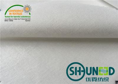 China Black Shirt Interlining With S / M / H / 2H / 3H handfeeling For Collar Of Shirts for sale