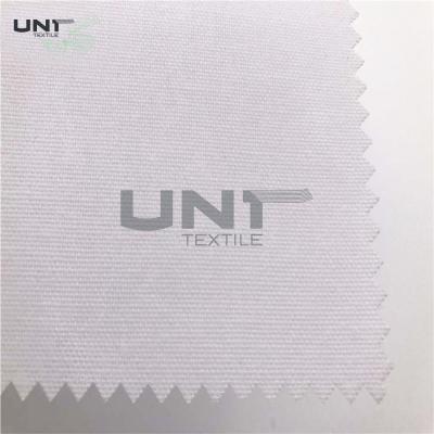 China Adhesive Shrink Resistant Fusible Interlining Fabric Woven 112cm for sale