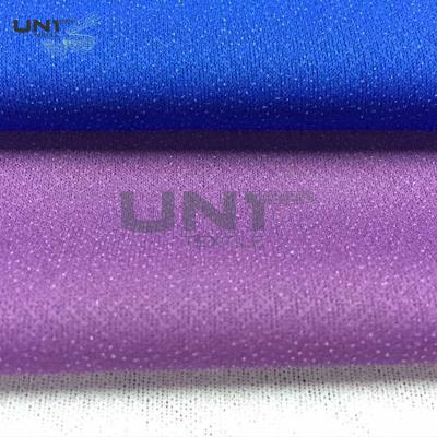 China Circular Knit Fusible Adhesive Non Woven Interlining 150cm width for sale