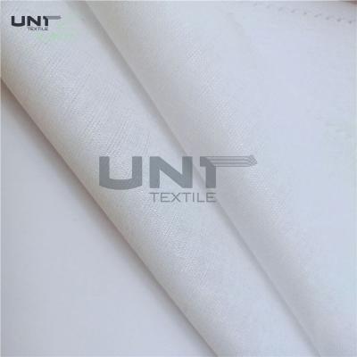 China Eco Friendly Woven Fusible Interlining Double Dot 100% Polyester Adhesive for sale
