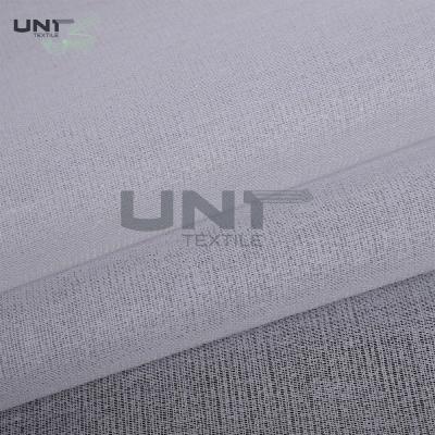 China Plain Textile Curtain Woven Interlining Resin Interlining Fabric for sale