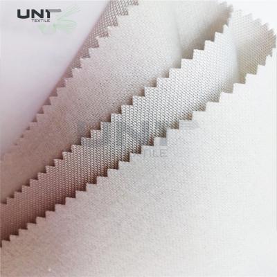 China Shrink Resistant Fusible Necktie Woven Interlining Adhesive Wool Interlining for sale