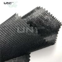 China Double Dot Hot Rolling Adhesive Interlining For Leather Coat for sale