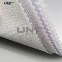 China Double Dot Woven Type Hard Cap Fusible Interlining 150cm Width for sale