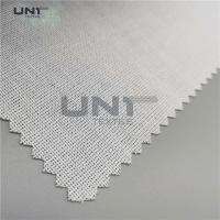 China Double Dot Woven Type Hard Cap Fusible Interlining 150cm Width for sale