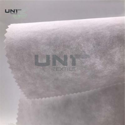 China Middle Soft Fusible Interfacing Fabric / Extra White Fusible Lining Fabric 70gsm for sale