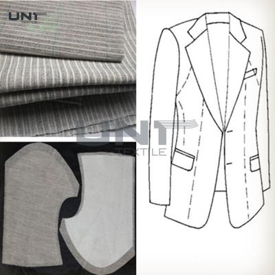 Cina Sarto tessuto accessori naturali Hair Canvas Interlining degli indumenti del pezzo del petto in vendita