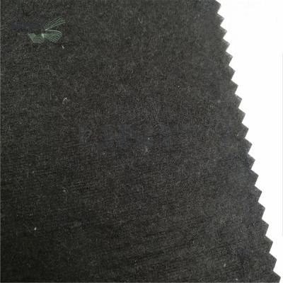 China 50gsm niet recycleert Geweven 100% van de borduurwerk Steunende Stof Katoenen Zwarte Kleur Te koop