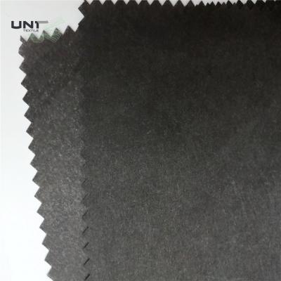 China 50gsm niet recycleert Geweven 100% van de borduurwerk Steunende Stof Katoenen Zwarte Kleur Te koop