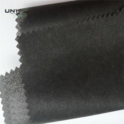 China 50gsm niet recycleert Geweven 100% van de borduurwerk Steunende Stof Katoenen Zwarte Kleur Te koop