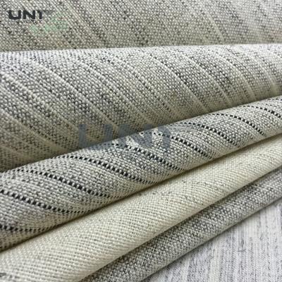 China Chinese Wholesale 190gsm heavy weight garment stretched cotton canvas fabric horse hair interlining for suit for sale