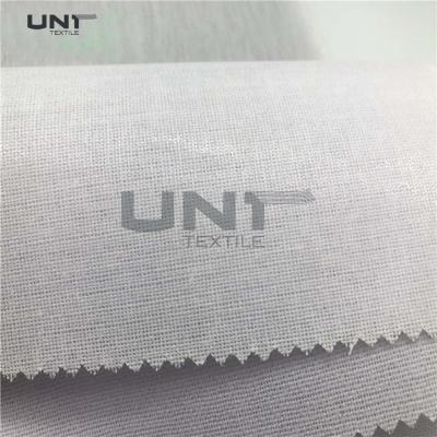 China Good Adhesive Cap Resin Shirt Interlining With PES LDPE Fusing for sale